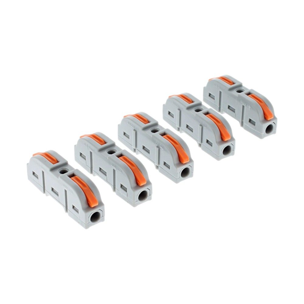 1 Way Quick Wire Connector Splitter, 32A, 250V AC - Pack of 5 | L&S