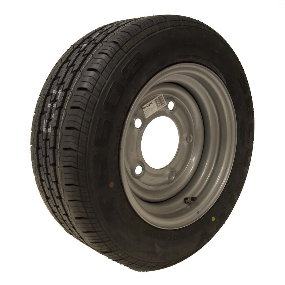 Wheel and Tyre 135r13 74n 4stud 130mm Pcd 375kg Silver | L&S