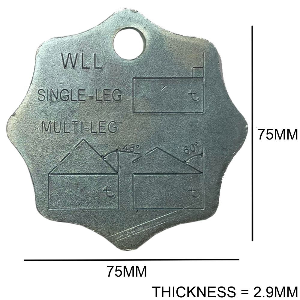 Chain Label Star Shaped Metal With Rope For Load Management L S Chain Label Star Shaped Metal With Rope For Load Management L S