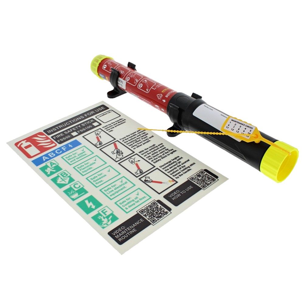 Fire Safety Stick Starter Kit with Vinyl Board - 100 Seconds | L&S
