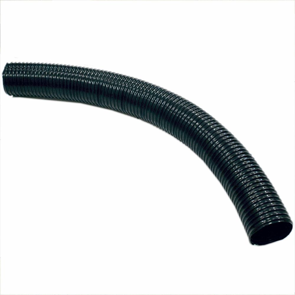 102mm Black Smooth Bore PVC Ducting (1 Metre) | L&S
