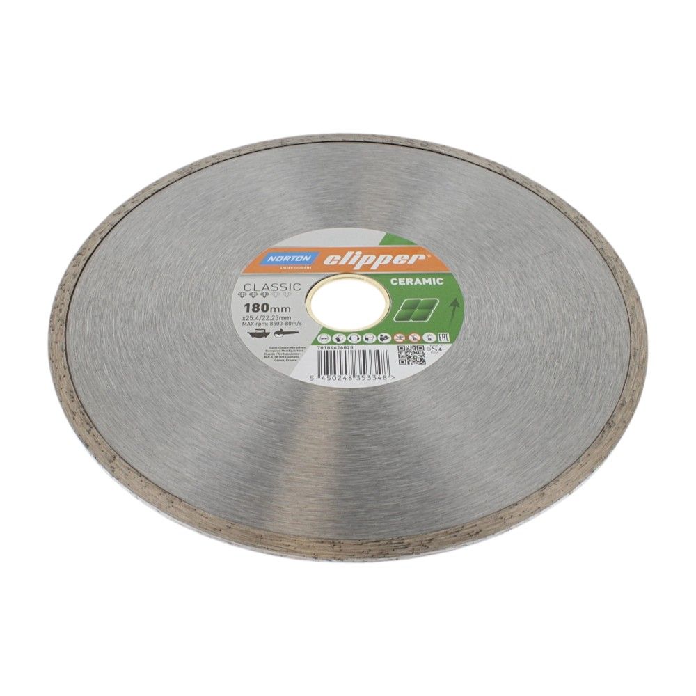 Ceramic Tile Diamond Blade 180 x 22,23/25,4 mm|Norton Clipper ...
