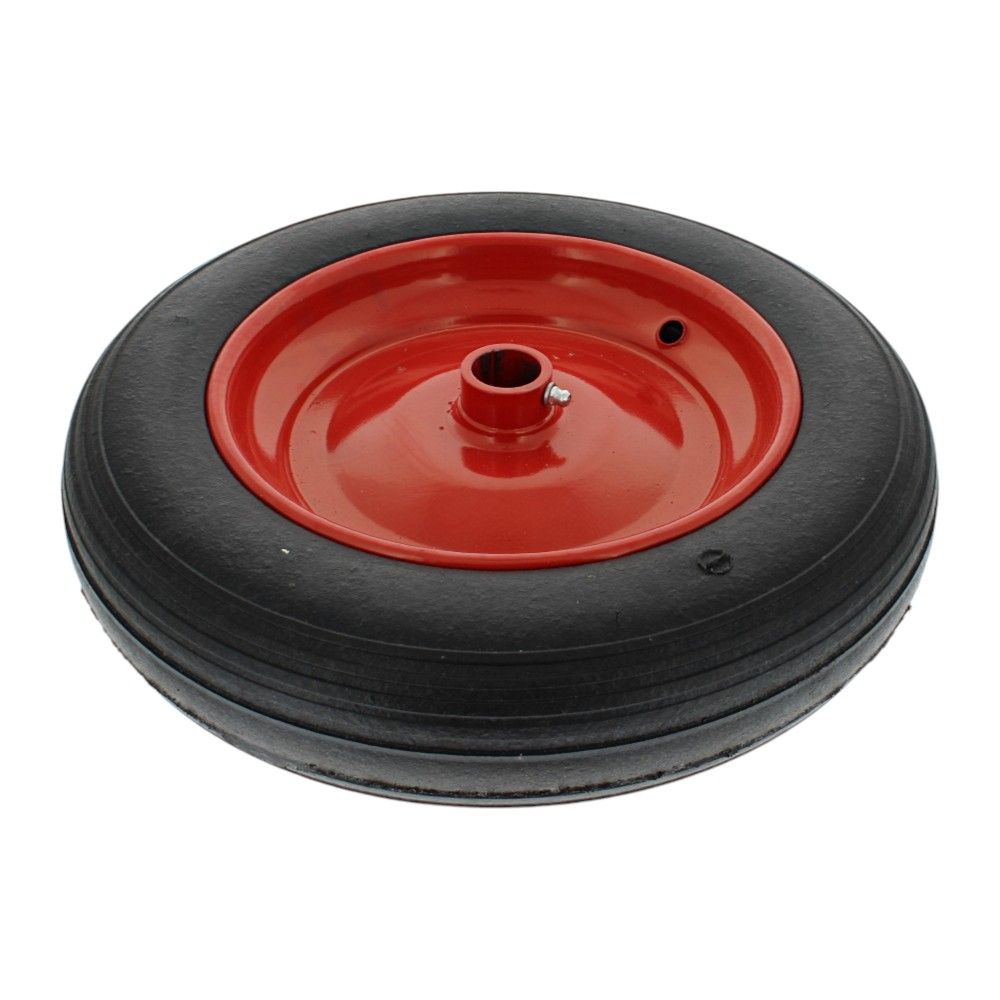 Wheelbarrow Wheel 13" Solid Tire with 1" Bore and Grease Fitting | L&S