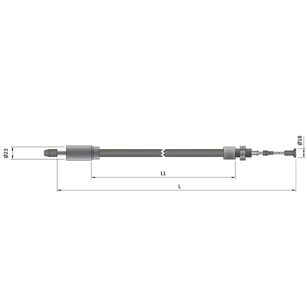 890mm - 1.086m Quick Connect Longlife Bowden Cable Alko Brakes Dp | L&S