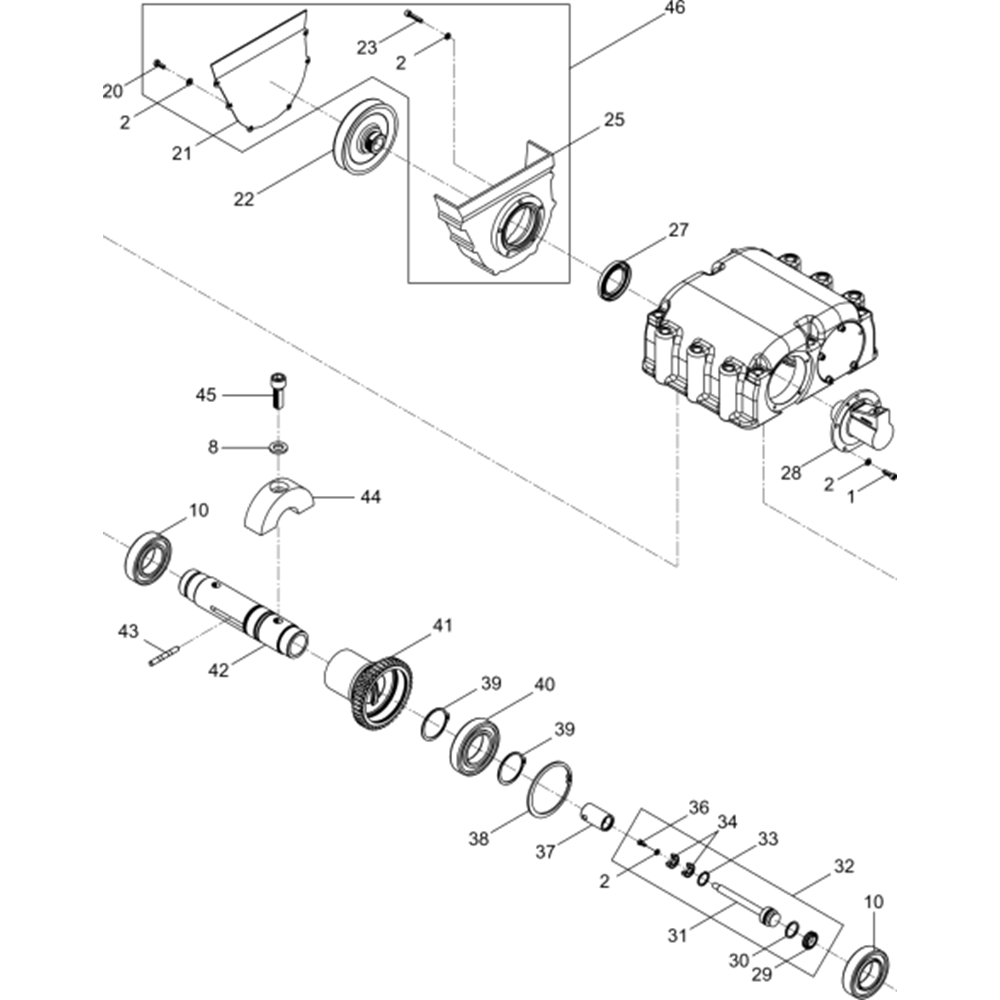 Exciter Assembly 2 for Wacker BPU3545A 5000008783 Petrol Rev. 109 Reversible Plate Compactors
