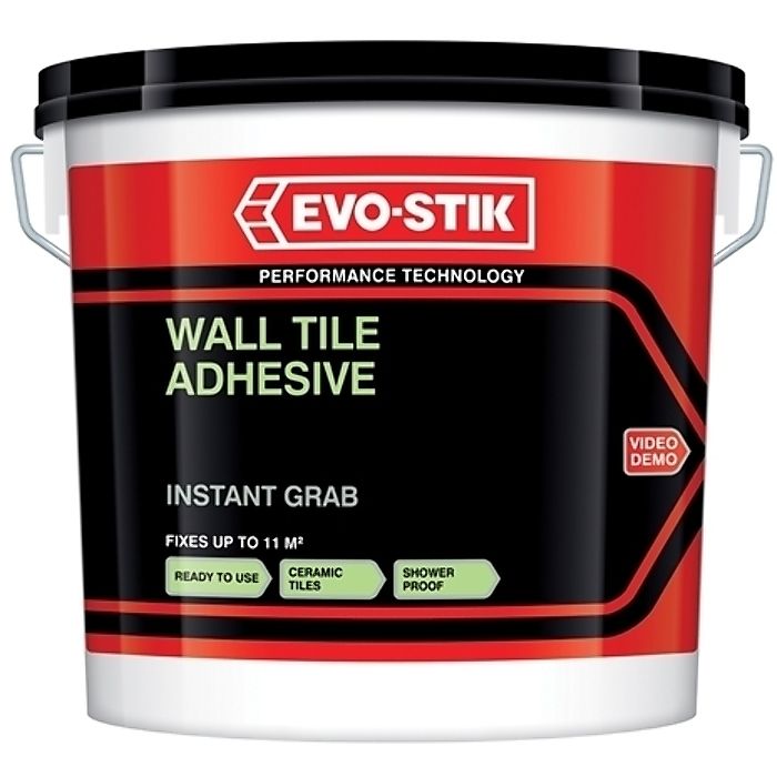 Instant Grab Wall Tile Adhesive 1 Litre by Evo-Stik - 30811581 | L&S