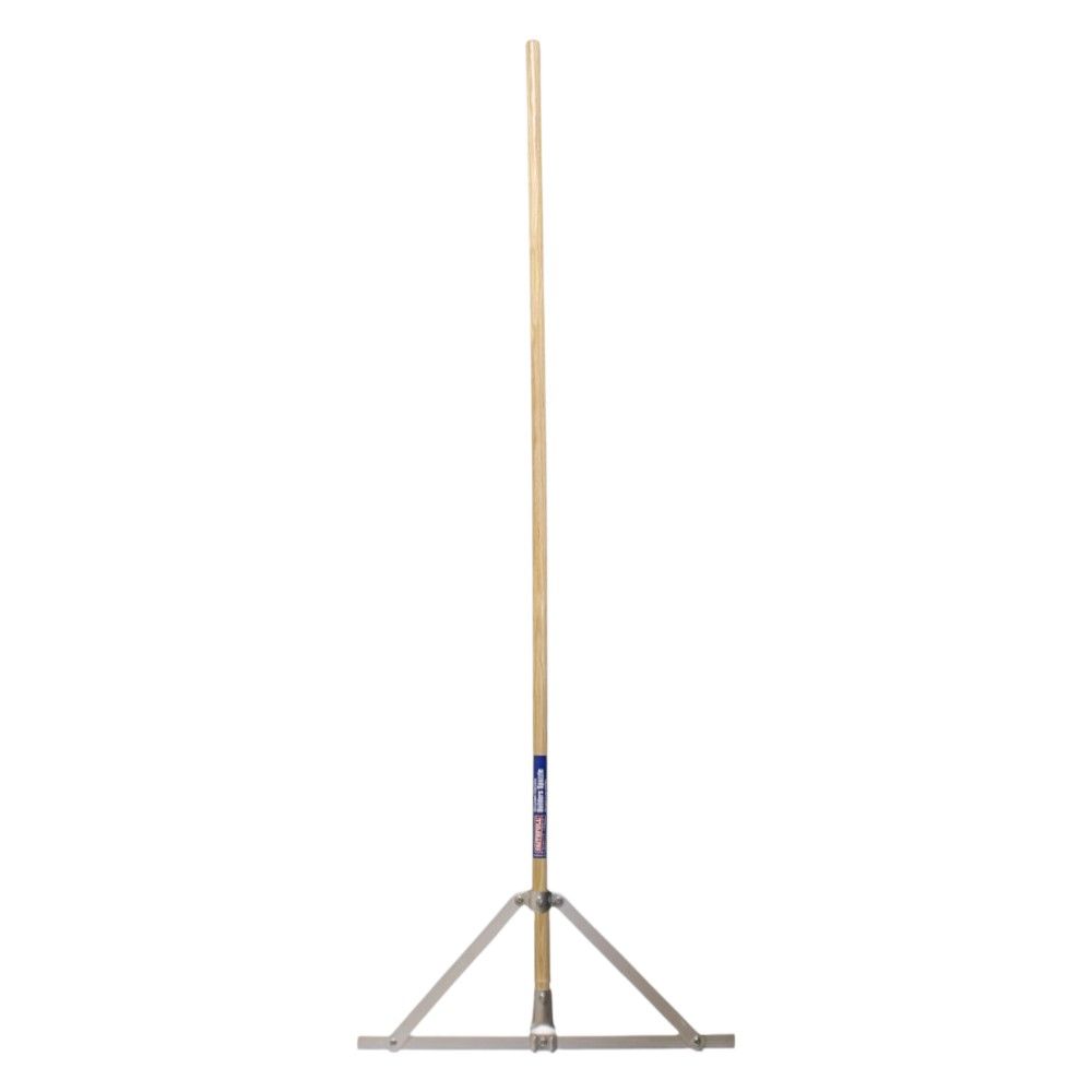Aluminium Builder's Spazzle with Wooden Handle | L&S