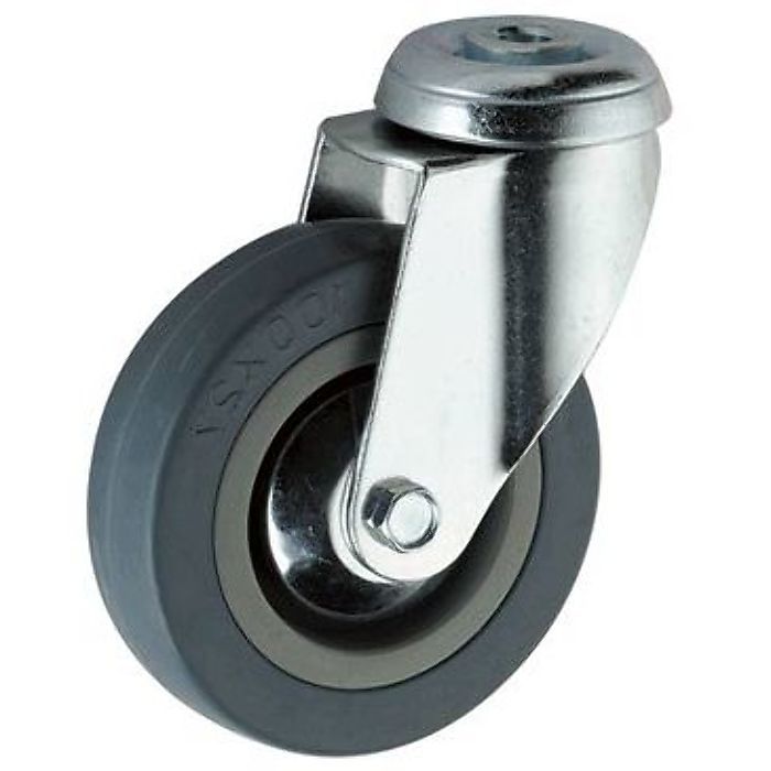 Swivel Caster Wheel 2" Grey Rubber for Furniture Mobility | L&S