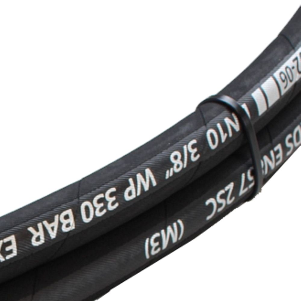 Hydraulic Line Twin 3/8" BSP x 18" for Breaker Systems | L&S