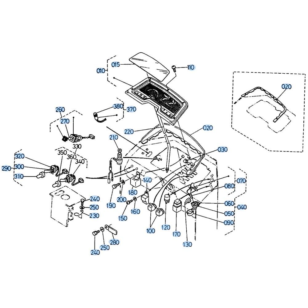 Instrument Panel Assembly for Kubota R510 Loader | L&S