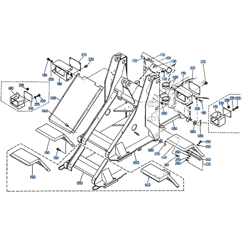 Front Frame Assembly for Kubota R510 Loader | L&S