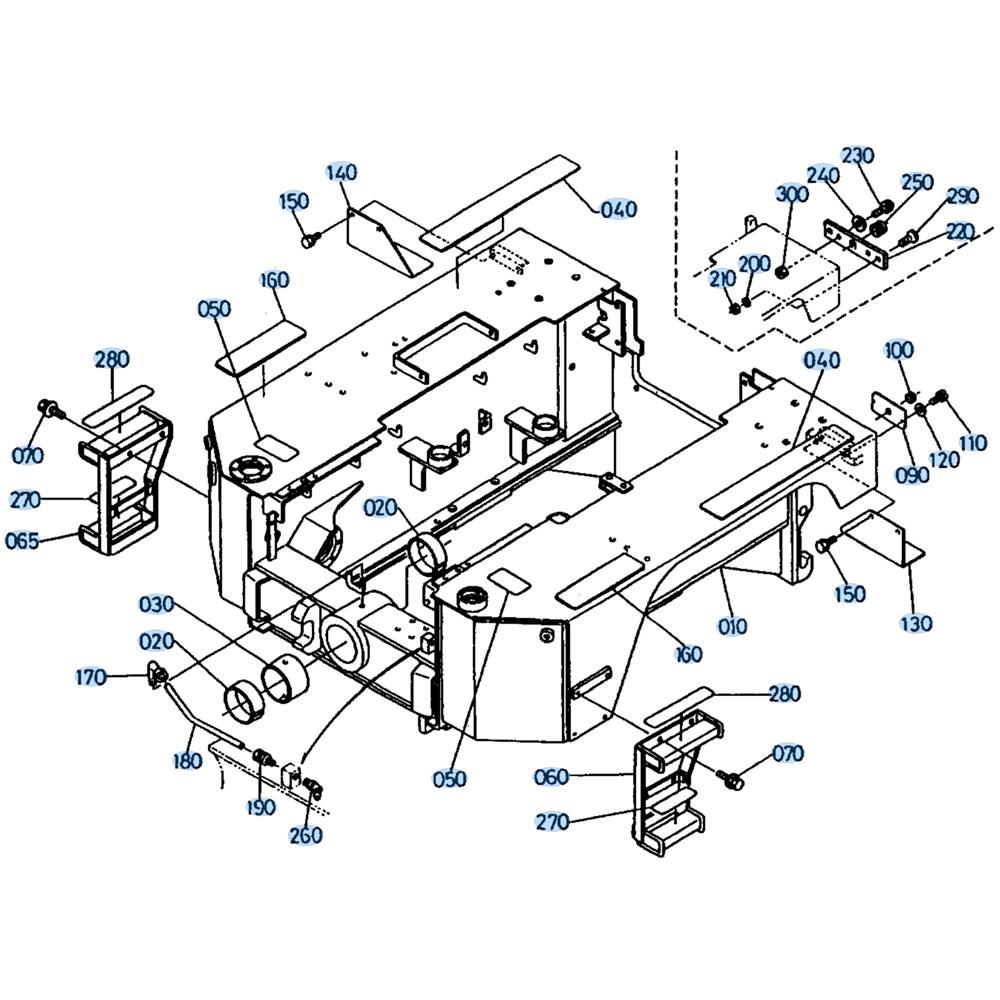 Rear Frame Assembly for Kubota R510 Loader | L&S