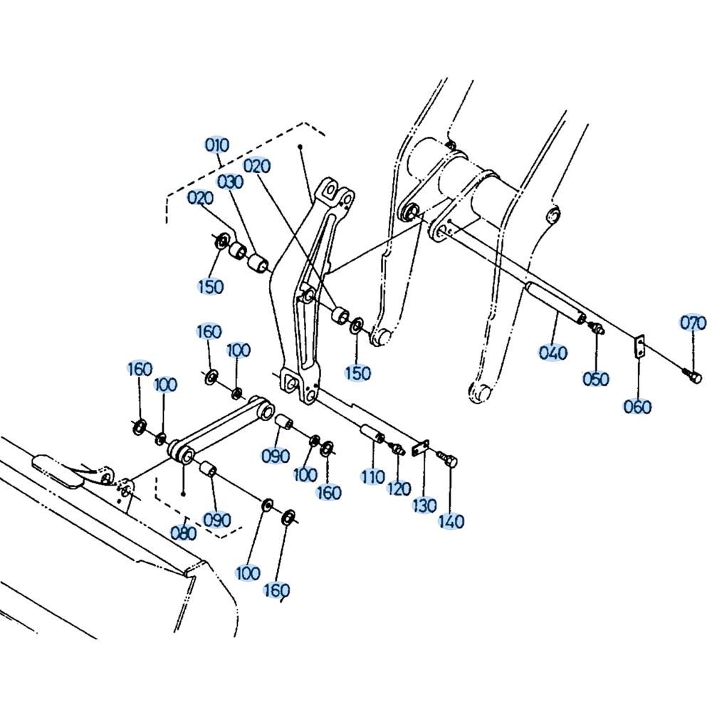 Tilt Arm Assembly for Kubota R510 Loader | L&S