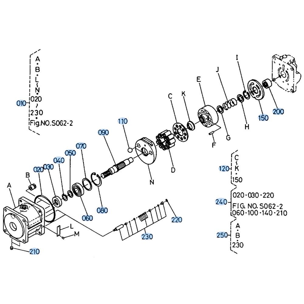 Motor Assembly for Kubota R510 Loader | L&S