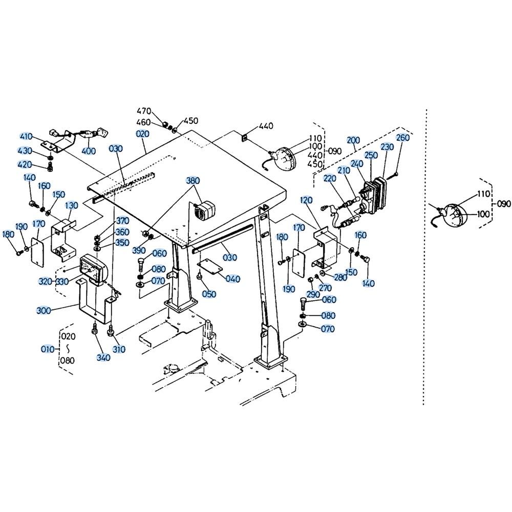 ROPS Assembly for Kubota R510 Loader | L&S