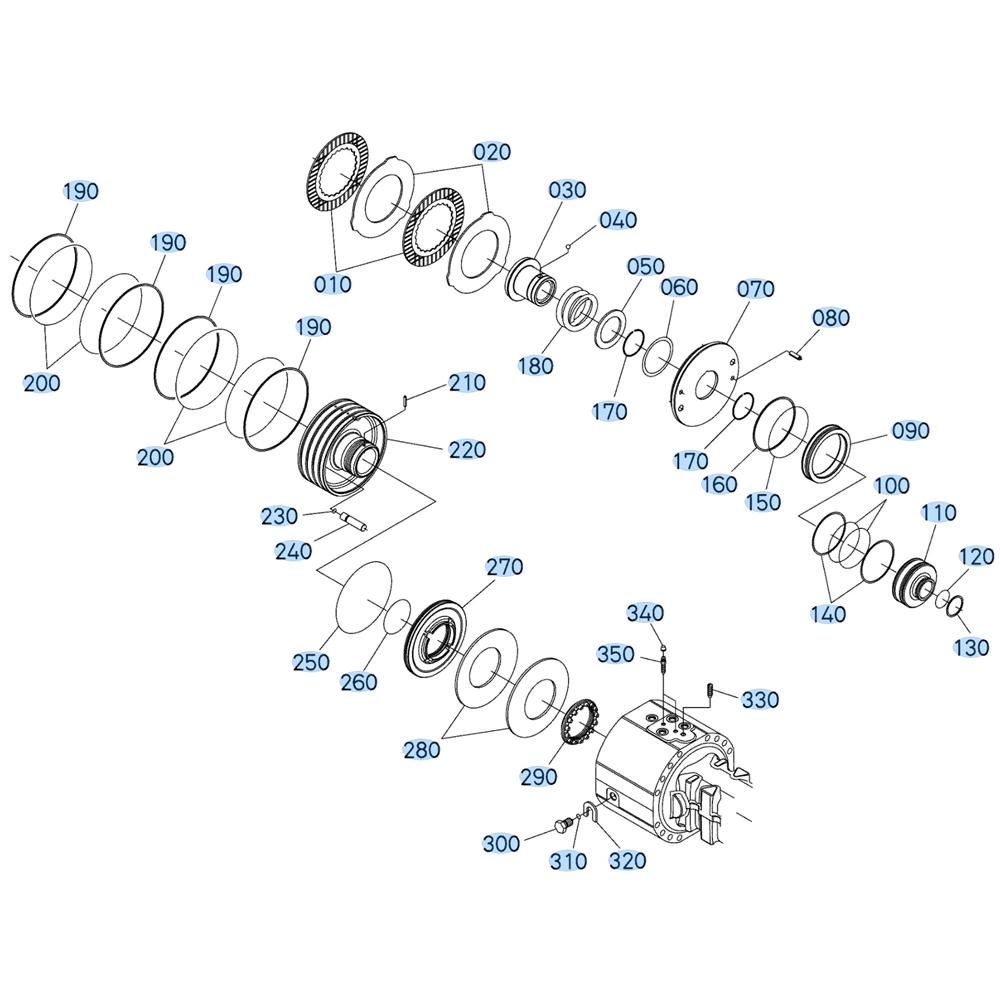 Axle Brake (Rear) Assembly for Kubota R630 Loader | L&S