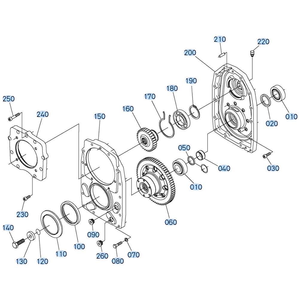 Differential (Rear) Assembly for Kubota R630 Loader | L&S