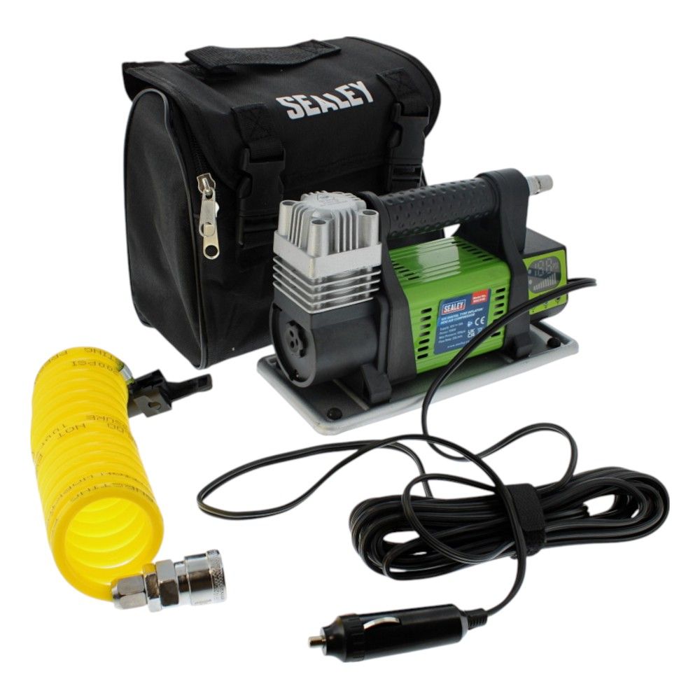 SEALEY 12V Digital Tyre Inflator/Mini Air Compressor | L&S