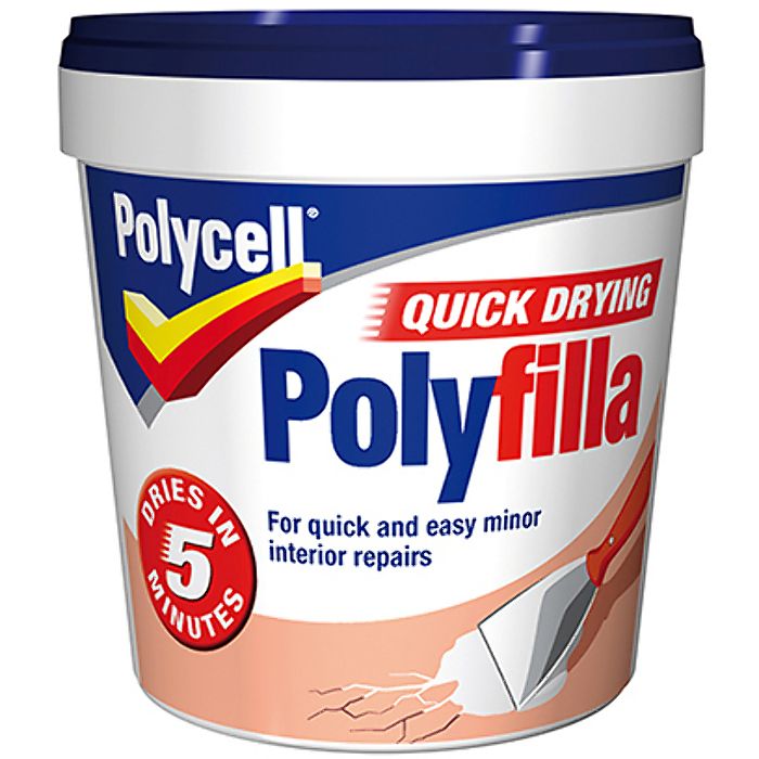 Multi Purpose Quick Drying Polyfilla Tub 1kg by Polycell - 5092999 | L&S