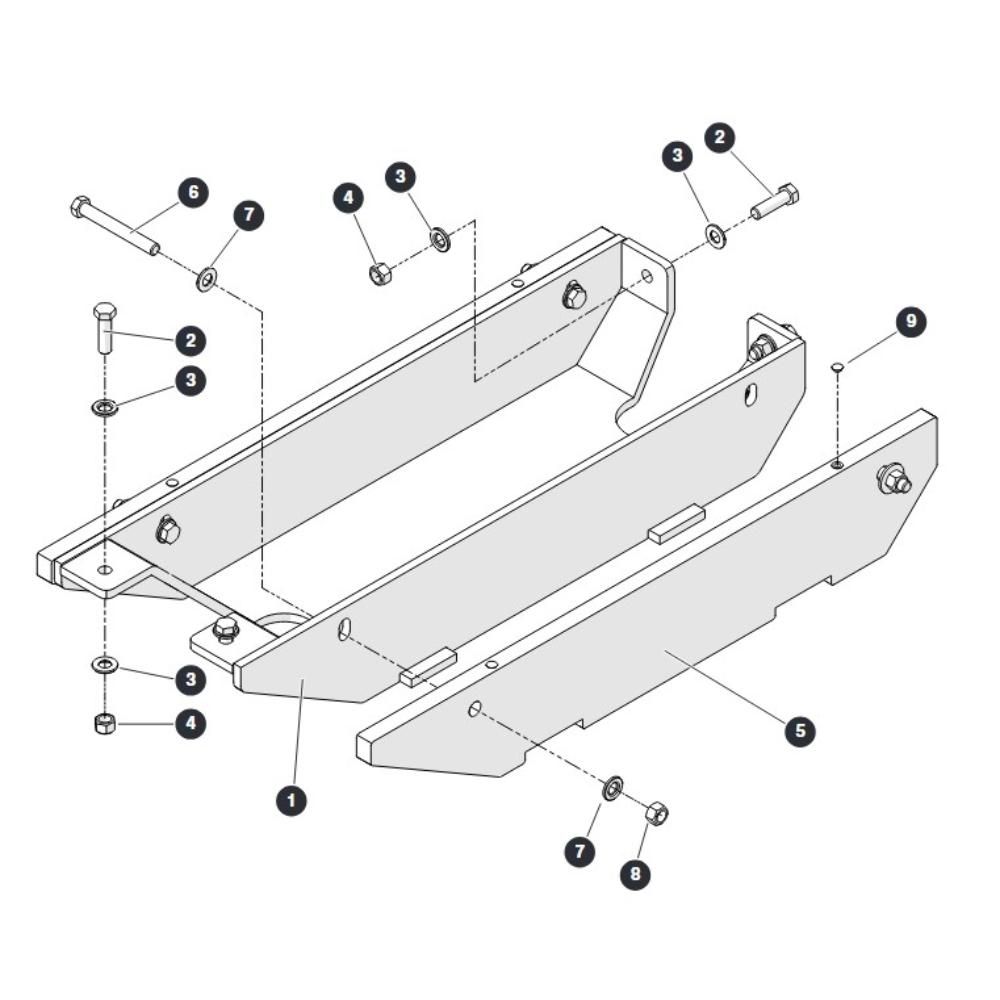 Drive Shaft Guard & Counterweight for Skyjack SJ9664 RT Scissor Lift | L&S