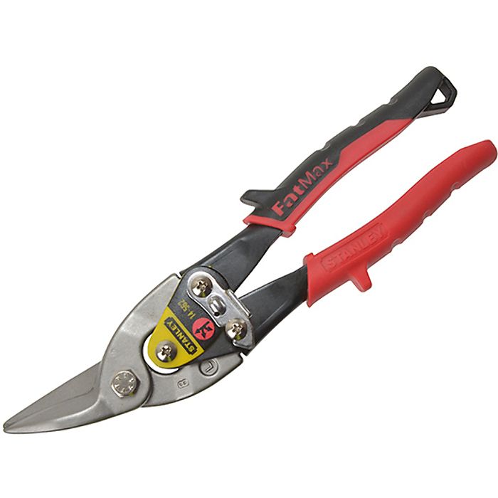 Red Aviation Snip Left Cut 250mm by Stanley - 2-14-562 | L&S